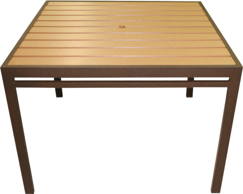 Square Wood Dining Table EW-42 – Sea Breeze Patio